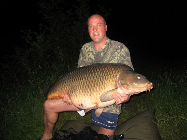 Our French carp lake with 80lb carp.