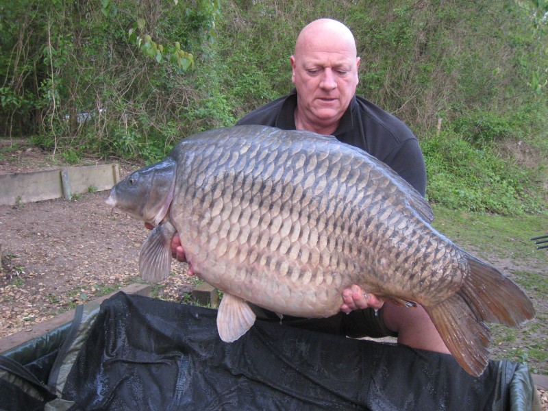 Our French carp lake with 80lb carp.