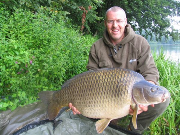 Our French carp lake with 80lb carp.