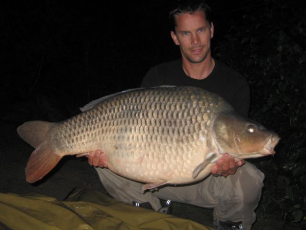 Our French carp lake with 80lb carp.