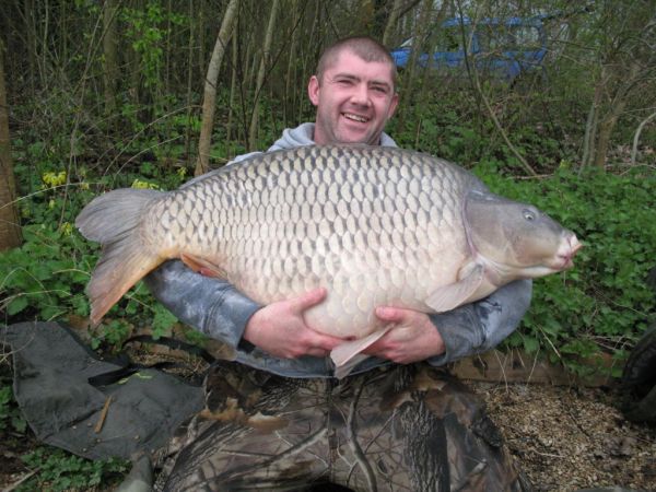 Our French carp lake with 80lb carp.