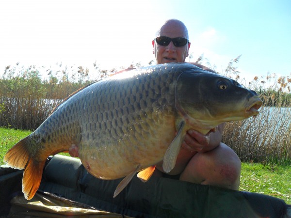 Our French carp lake with 80lb carp.