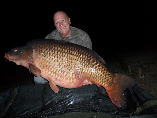 Our French carp lake with 80lb carp.