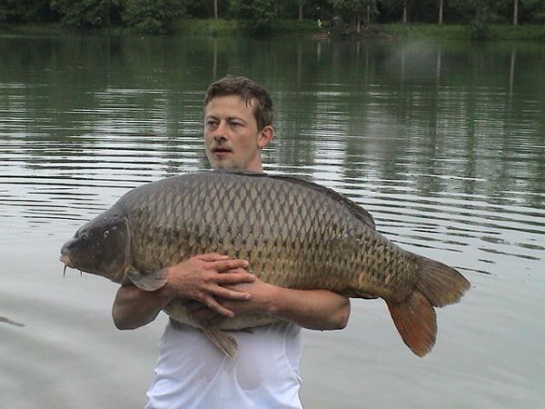 Our French carp lake with 80lb carp.
