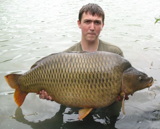 Our French carp lake with 80lb carp.