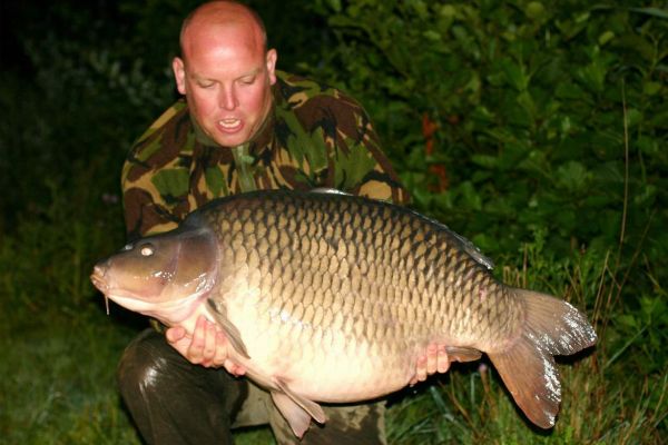 Our French carp lake with 80lb carp.