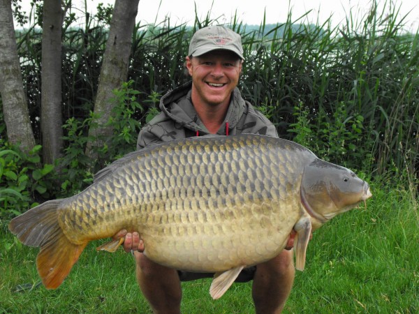 Our French carp lake with 80lb carp.