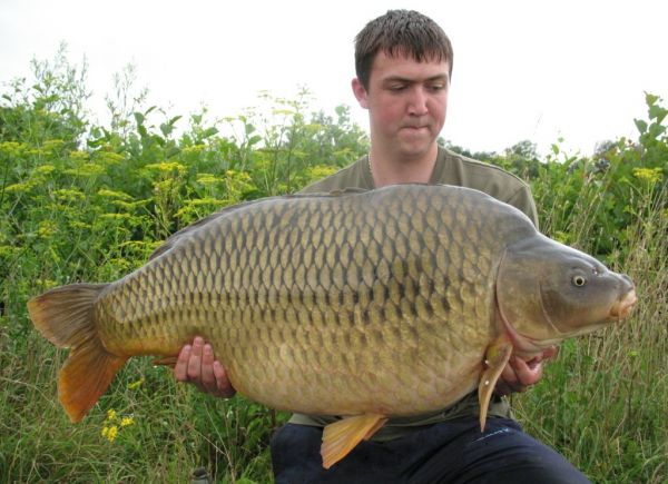 Our French carp lake with 80lb carp.