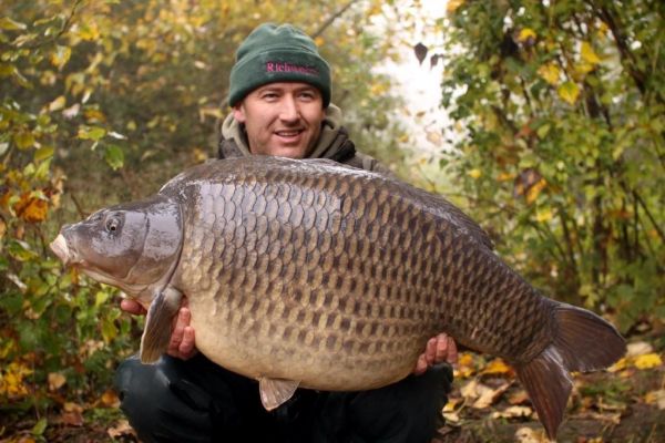 Our French carp lake with 80lb carp.